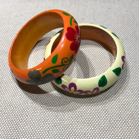 Jewelry | Handmade Painted Bangles | Poshmark
